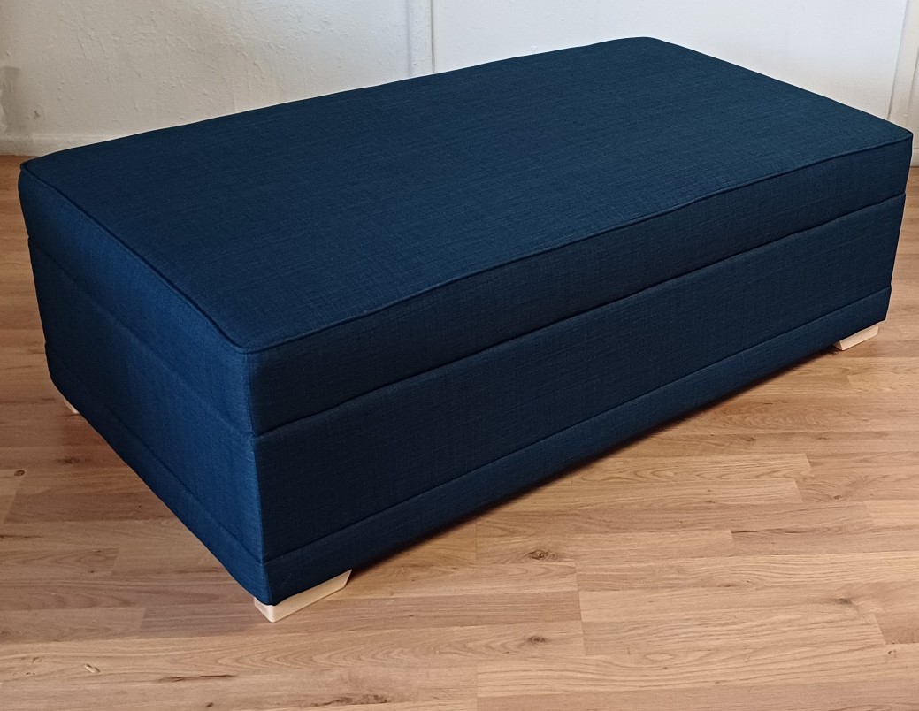 Stock Cheshire Double Box Bed in Balmoral Midnight | Sofabed.co.uk