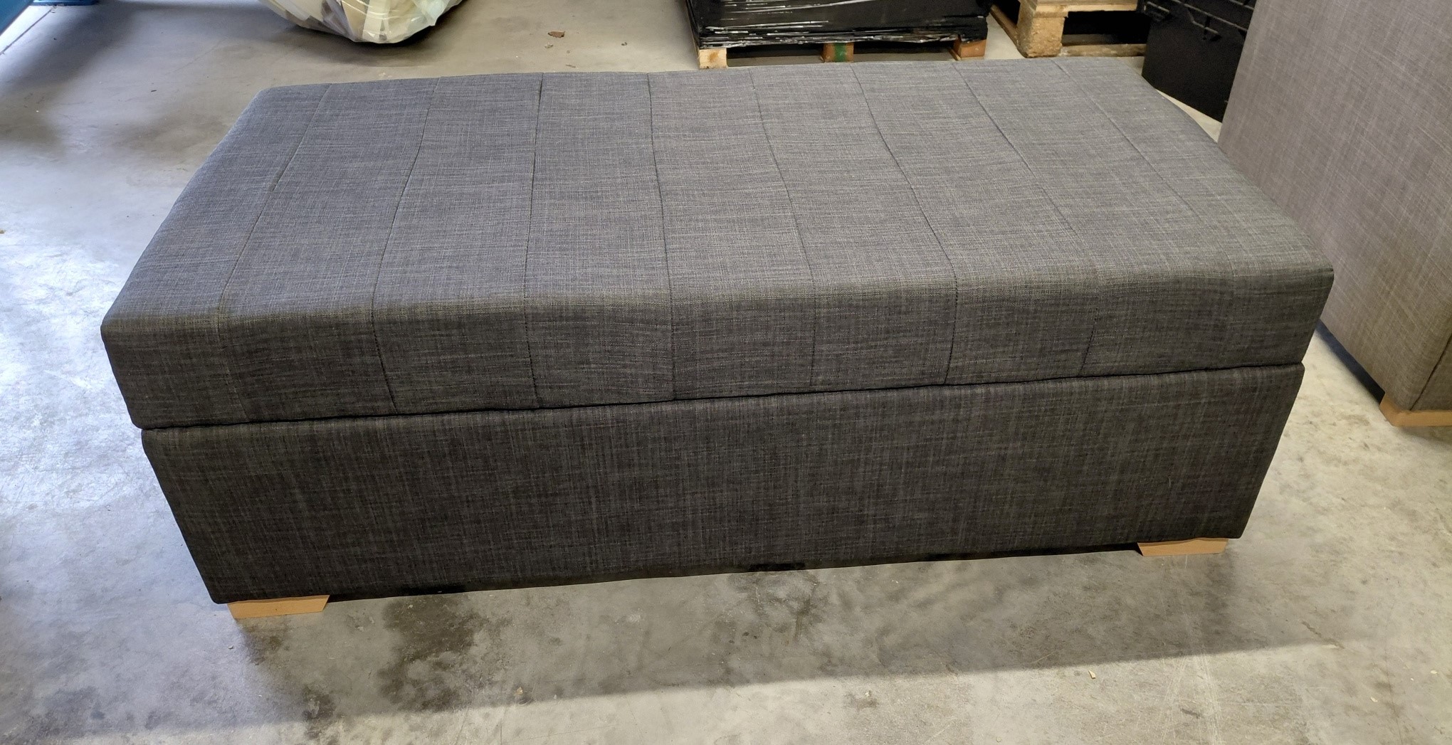 Clearance Eaton Grey Box Bed